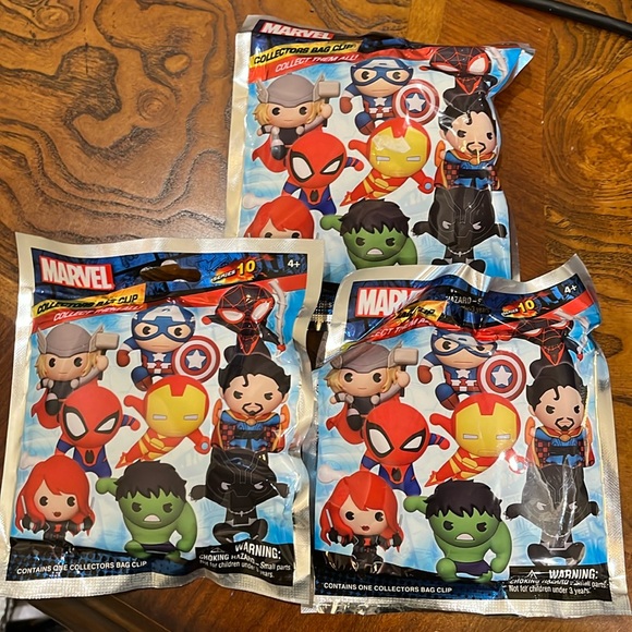 Marvel | Toys | Marvel Studios 3 3d Bag Clip | Poshmark